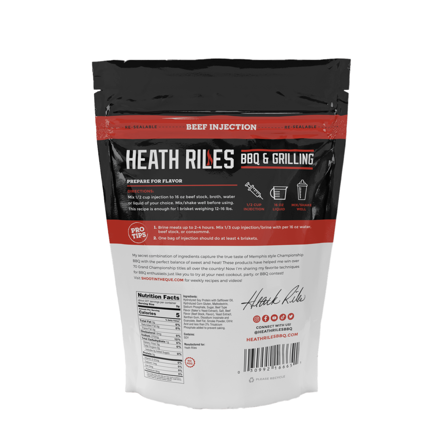 Heath Riles BBQ Beef Injection